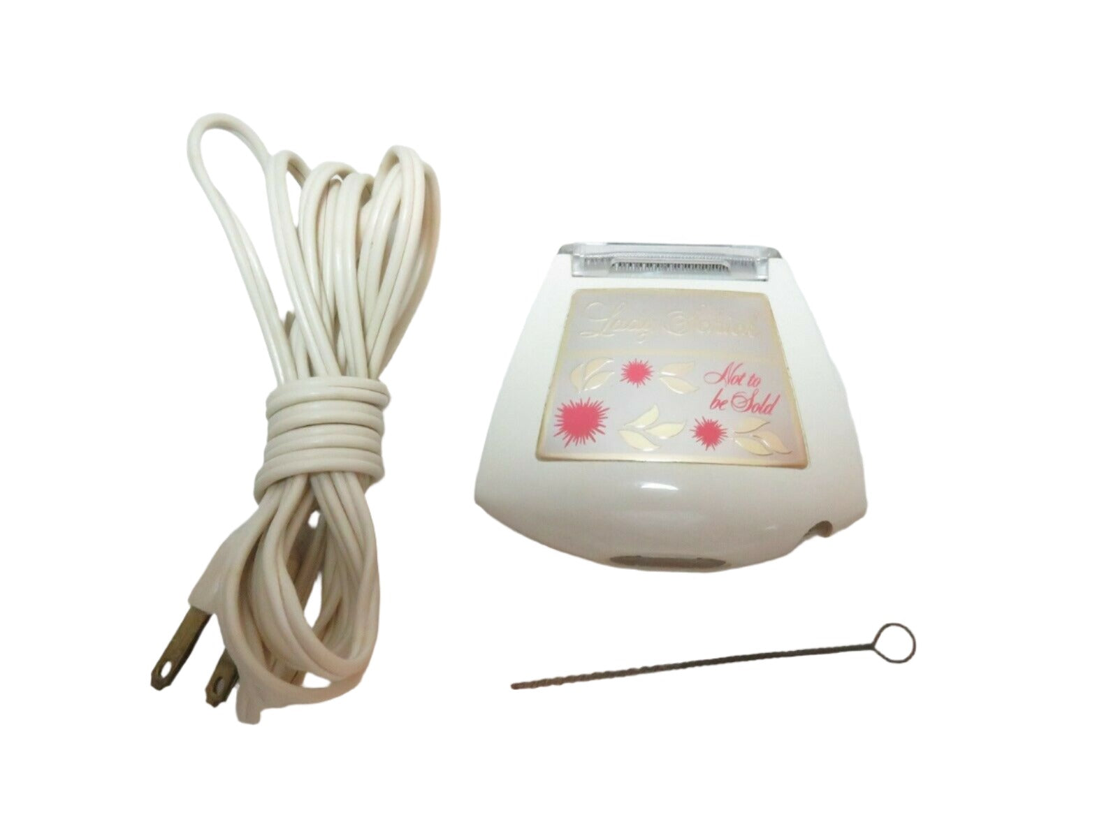 Vintage Lady Schick Electric Razor Model 107 Pink Floral Design