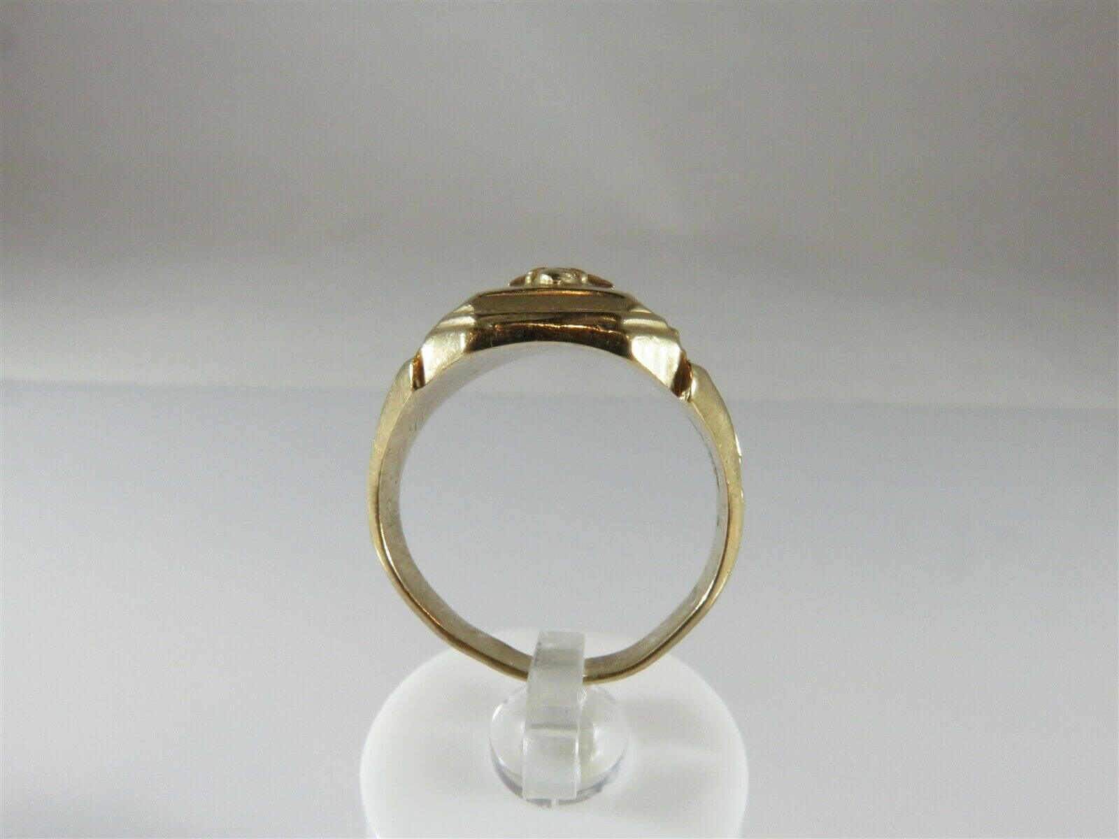 7.5 Grams 10K Gold 1960 NHS Class Ring Size 7 3/4 Dieges & Clust High