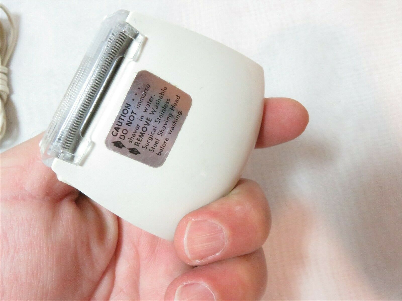 Vintage Lady Schick Electric Razor Model 107 Pink Floral Design