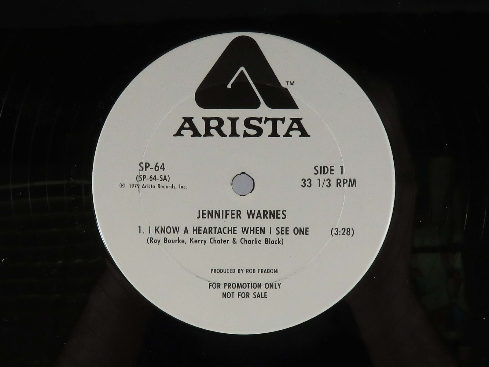 1979 Arista Hot Tracks Jennifer Warnes LP Arista Records SP-64 Demo Co