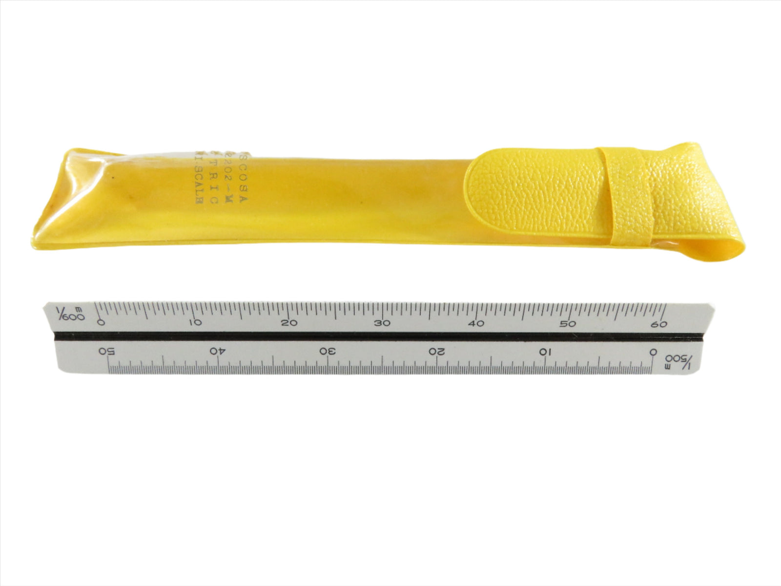Wescosa #22202-M Metric Mini Scale Ruler Drafting Tool Circa 1965