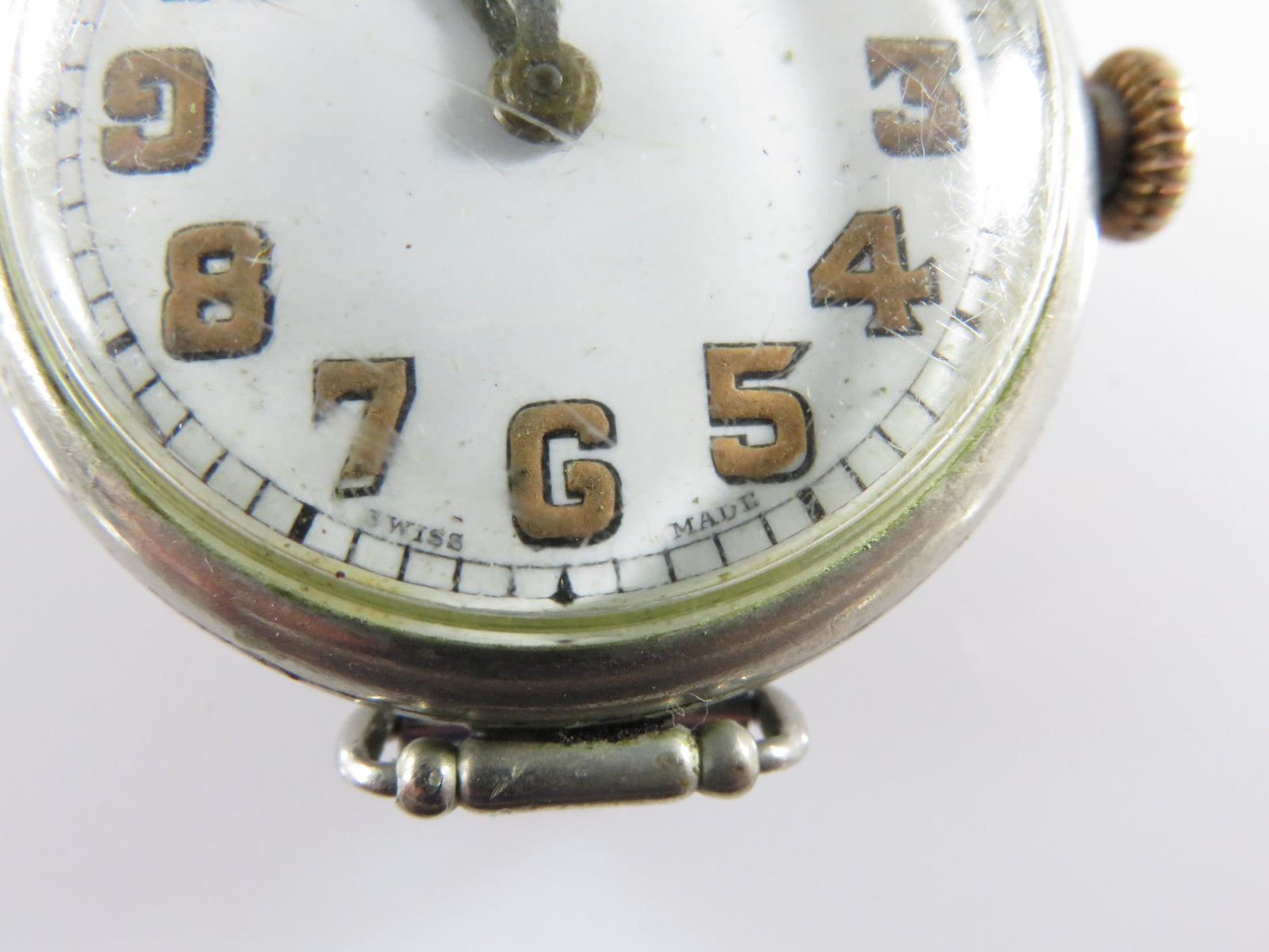 Swiss Made 1914 Regina WW1 Trench Watch 7 Jewel 2 Position Omega Wrist