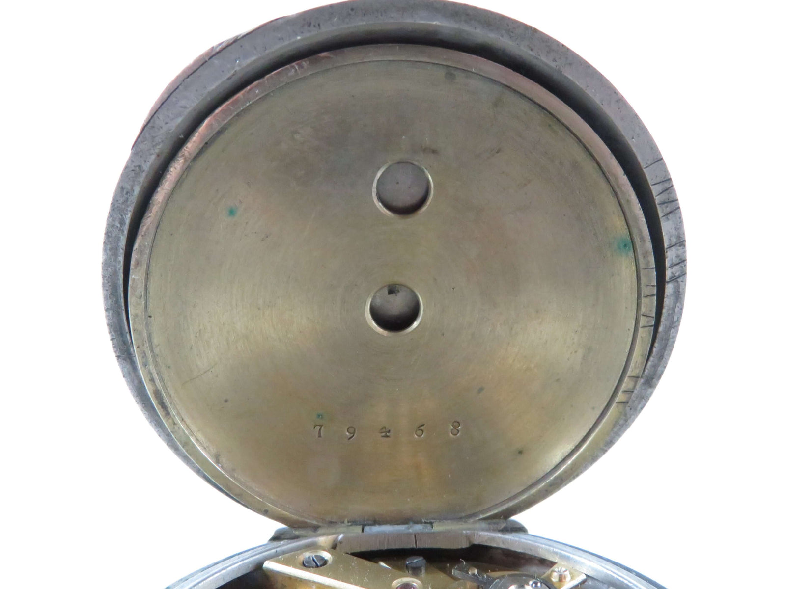 Antique Cylindre 10 rubis Key Wind Key Set Pocket Watch 36mm No Crysta
