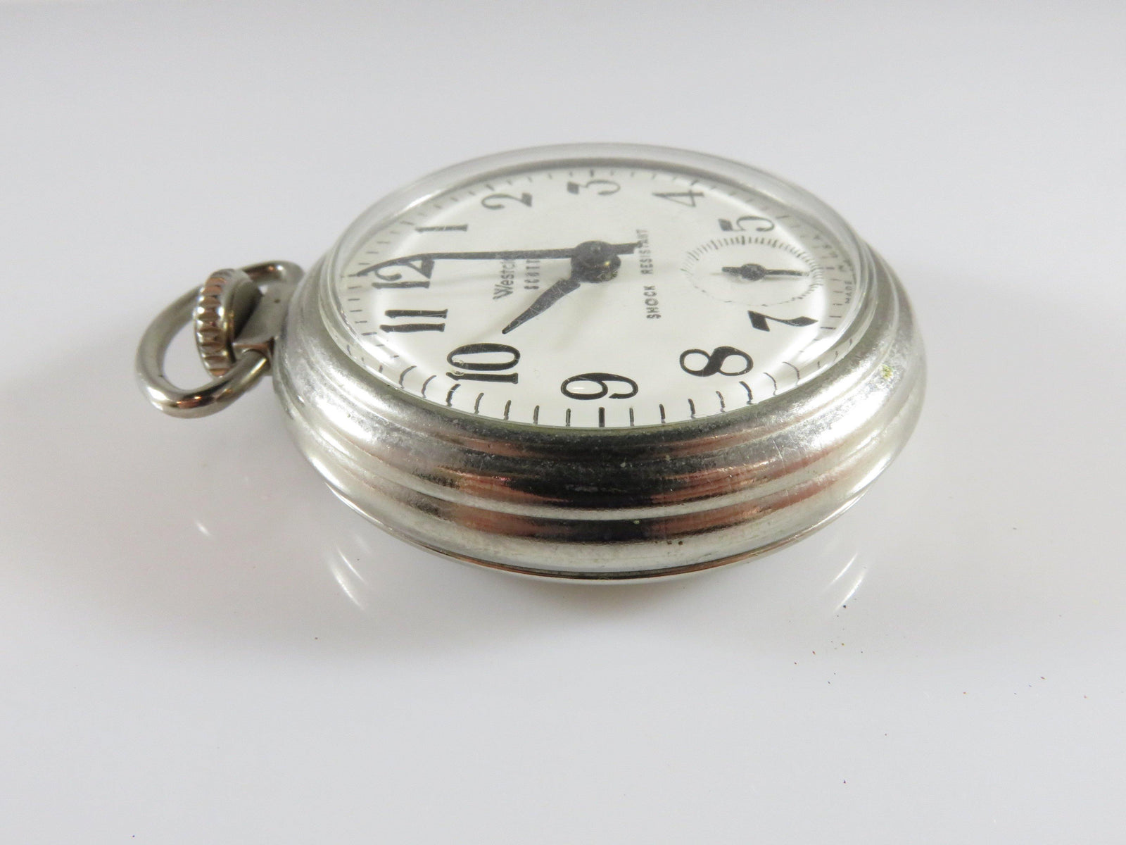 Westclox Scotty Style 3 Dollar Pocket Watch Shock Resistant Running