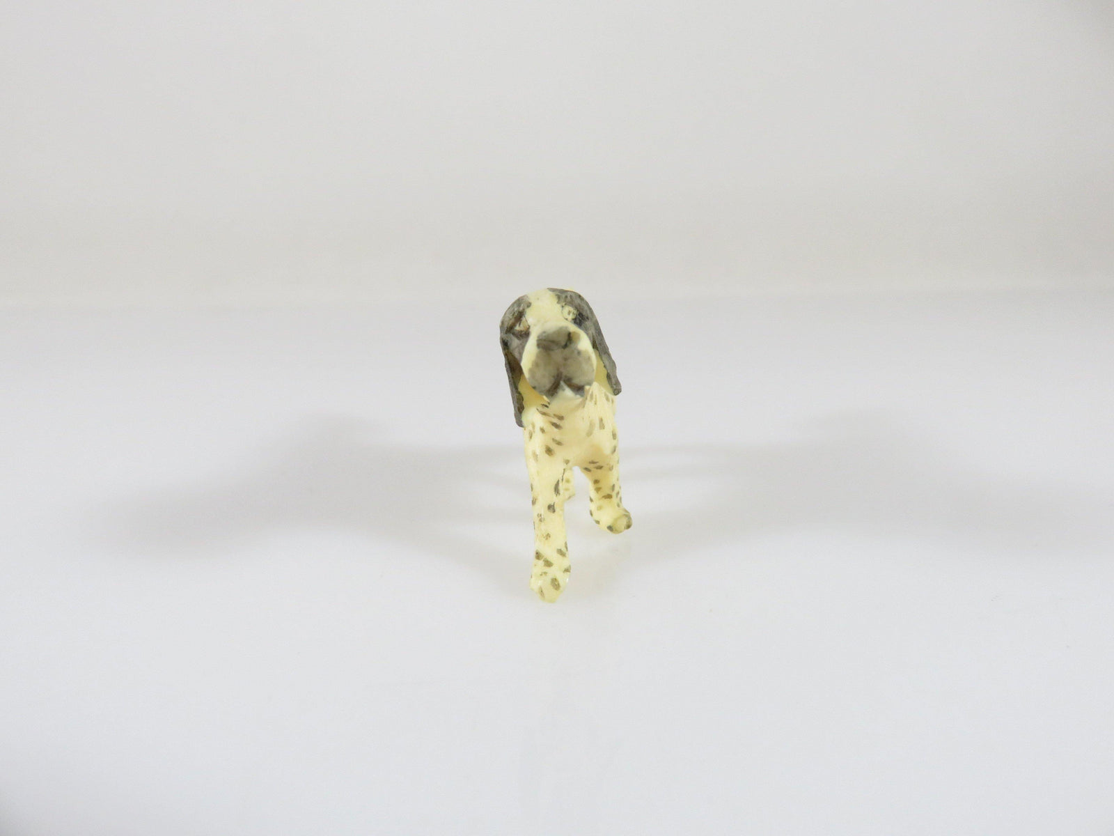 Antique Miniature English Setter Hand Carved and Hand Painted With Bla