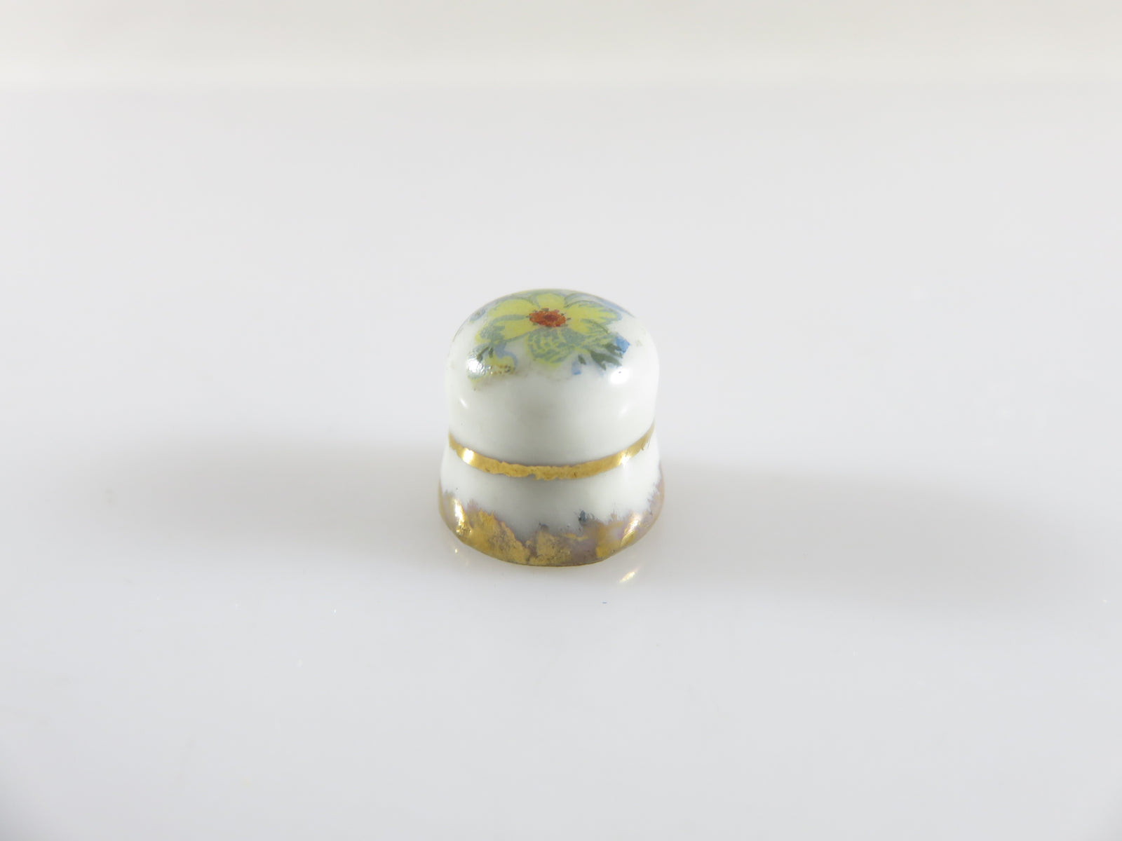 Vintage Fine Porcelain Miniature Sewing Thimble Miniature Made in Fran