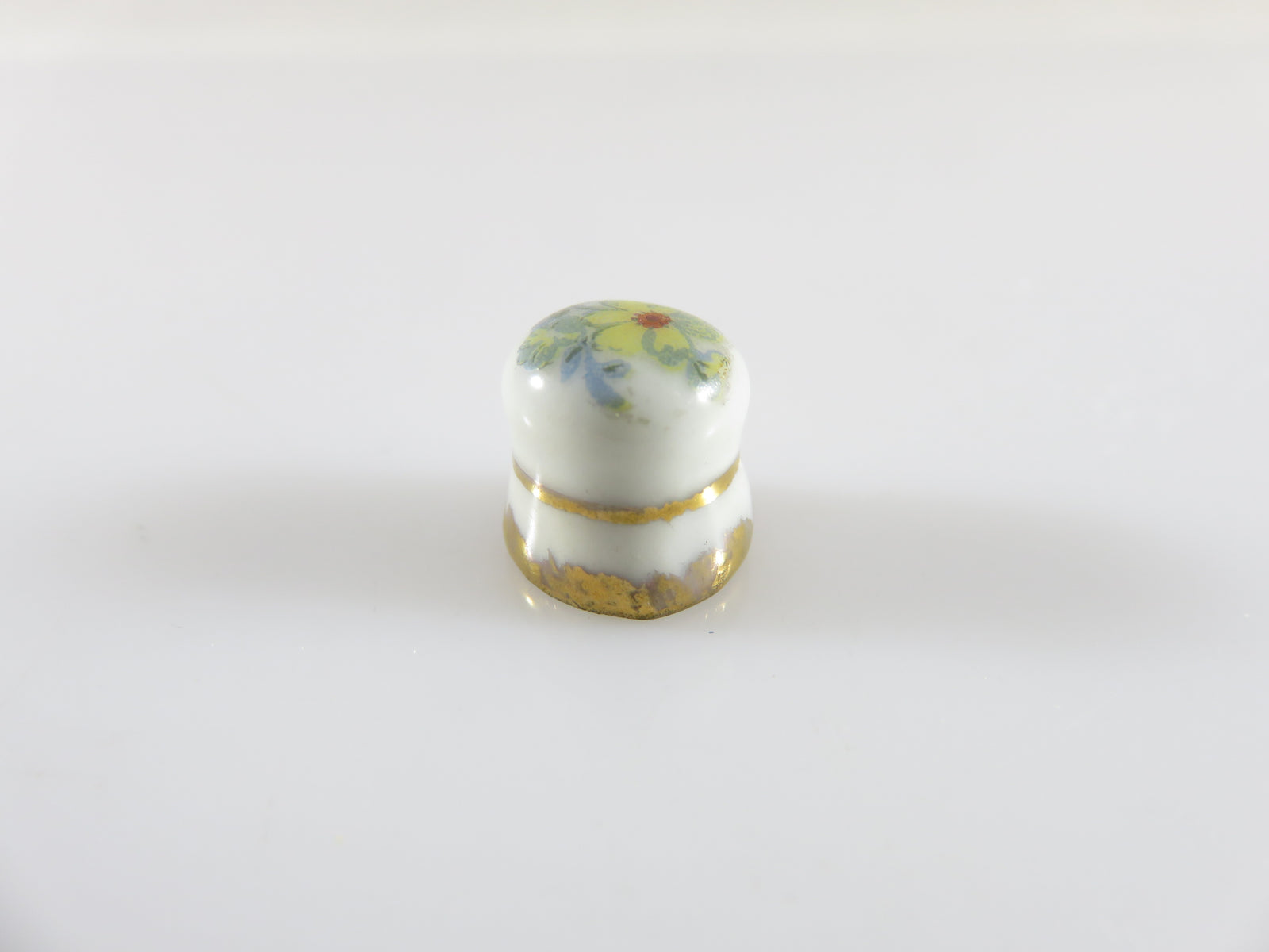 Vintage Fine Porcelain Miniature Sewing Thimble Miniature Made in Fran