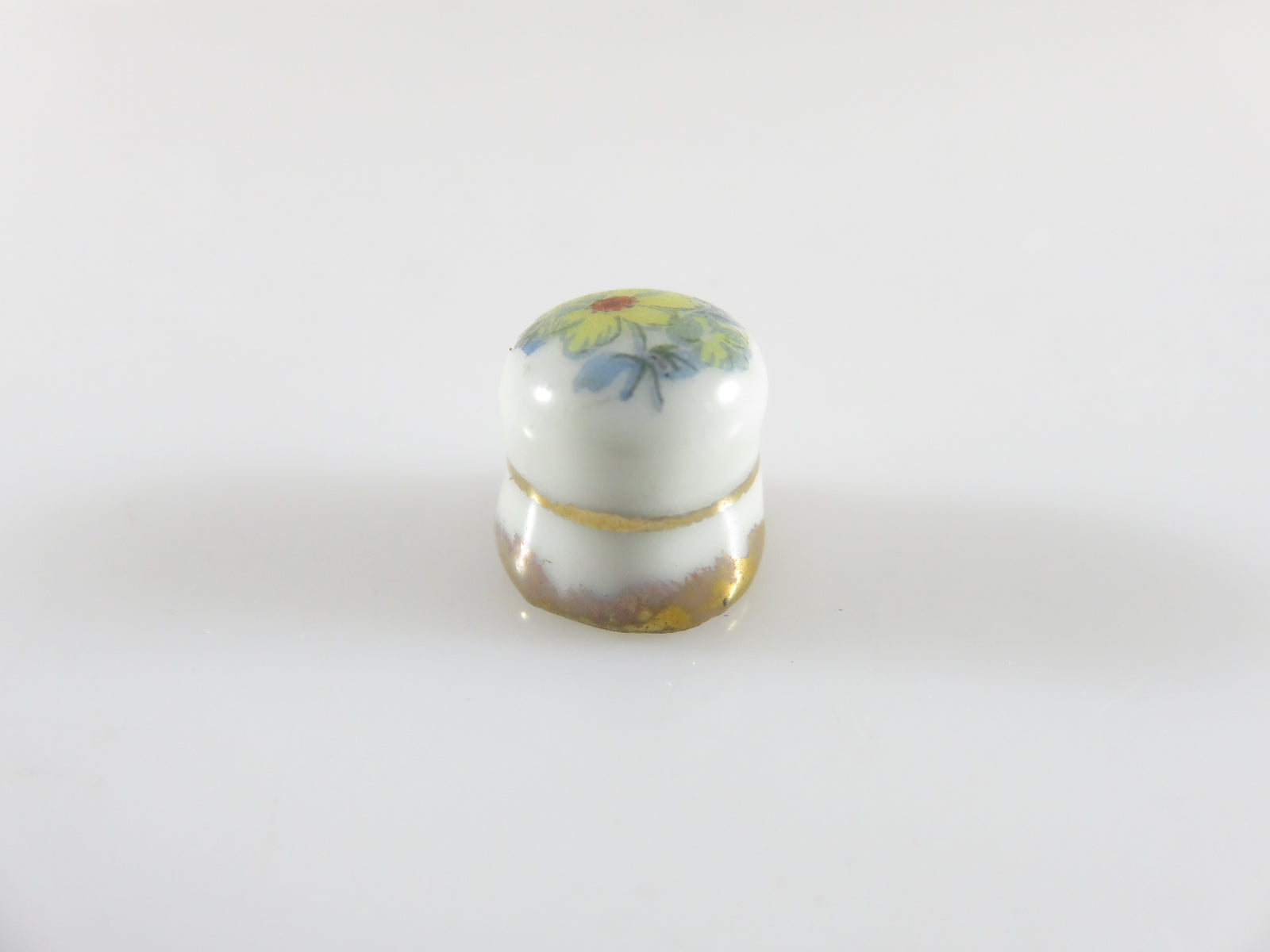 Vintage Fine Porcelain Miniature Sewing Thimble Miniature Made in Fran