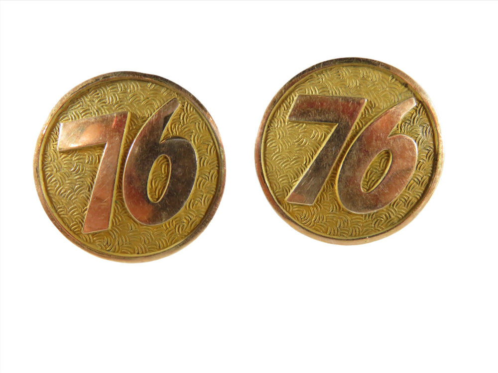 Rare Union 76 Union Oil Company Logo Cufflinks Circa Late 1950's Jacob