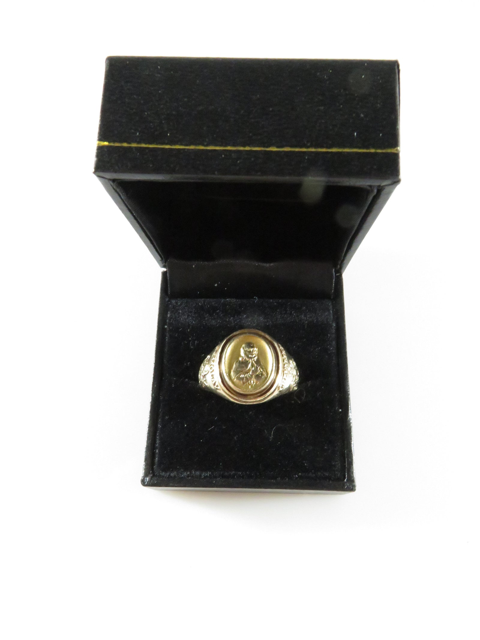Vintage 10K Solid Gold Masonic DeMolay Chevalier Ring Size 8.25