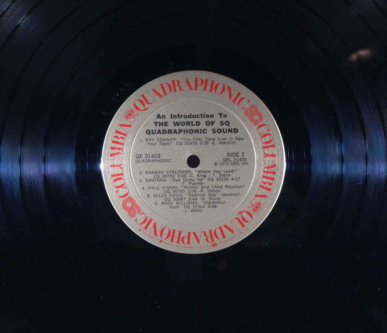 An Introduction to the World of SQ Quadraphonic Sound 1973 Columbia QX